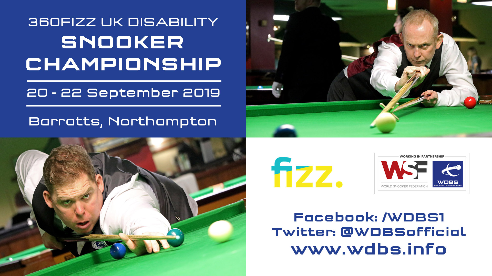 360Fizz UK Disability Snooker Championship: Enter Now - WDBS: World ...